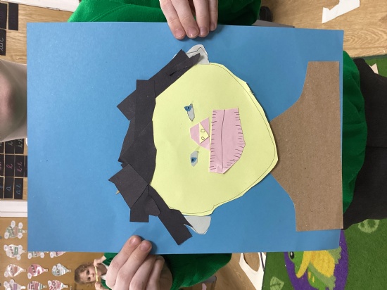 East Farleigh Primary School - Year 1 - Collage self portraits